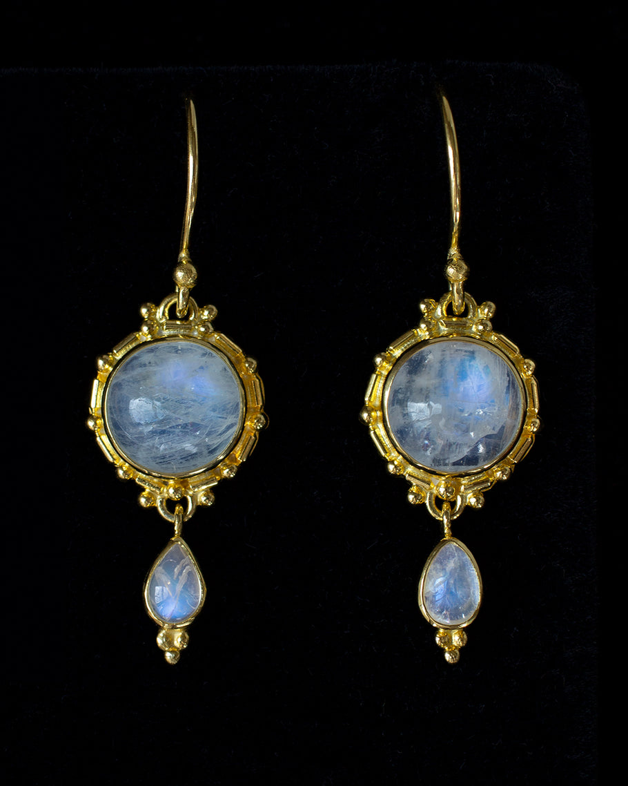 Sterling Silver & Gold Rainbow Moonstone Gemstone Jewelry – Bluemoonstone Creations