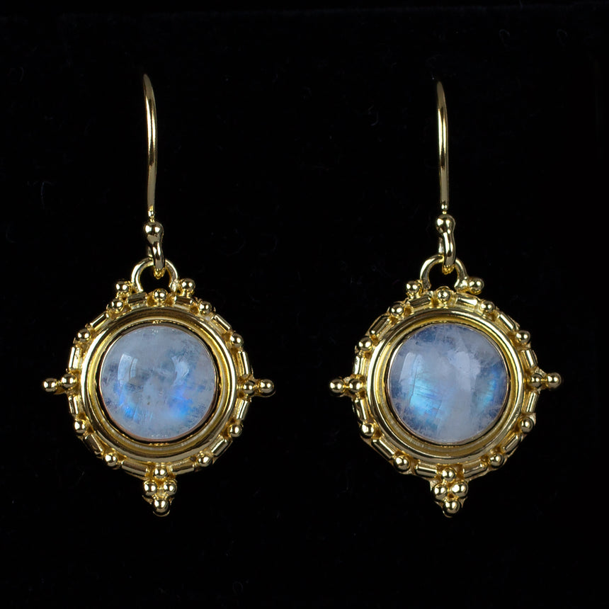 Gold Rainbow Moonstone Jewelry | Bluemoonstone Creations