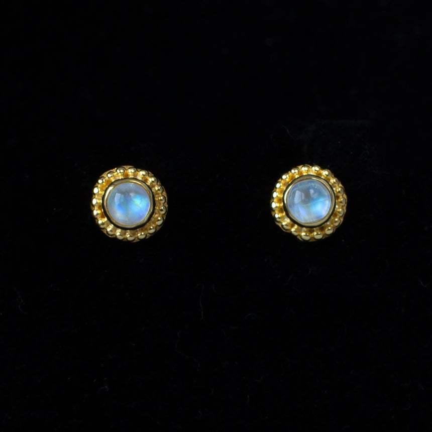 Gold Rainbow Moonstone Jewelry | Bluemoonstone Creations