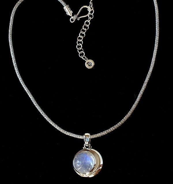 Rainbow Moonstone Necklace | Bluemoonstone Creations